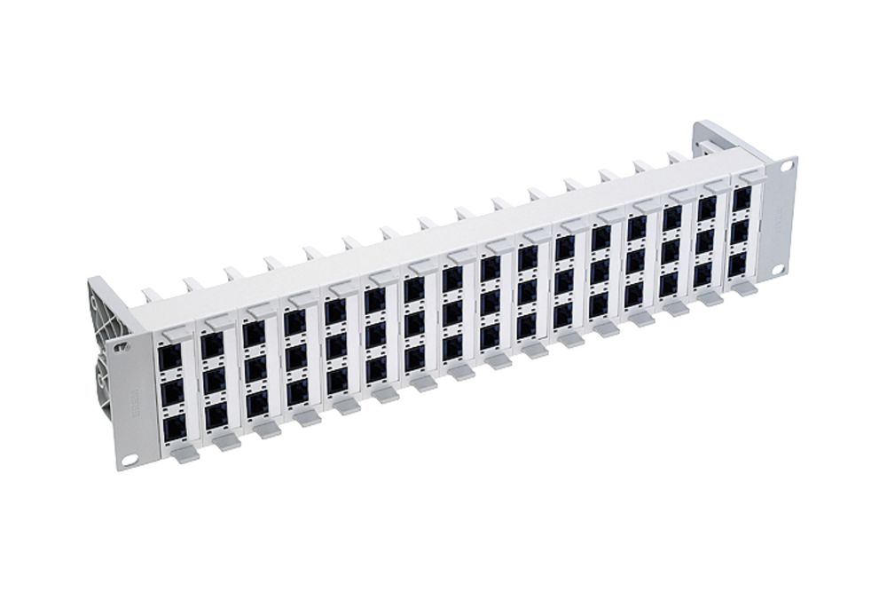 19" 2U Global Patch Panel 48xRJ45/u, Cat. 6, fully populated - eCatalog