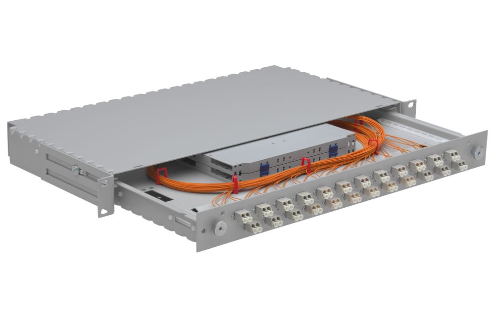 19" 1U Fiber shelf 24xLC-Duplex Unload - eCatalog