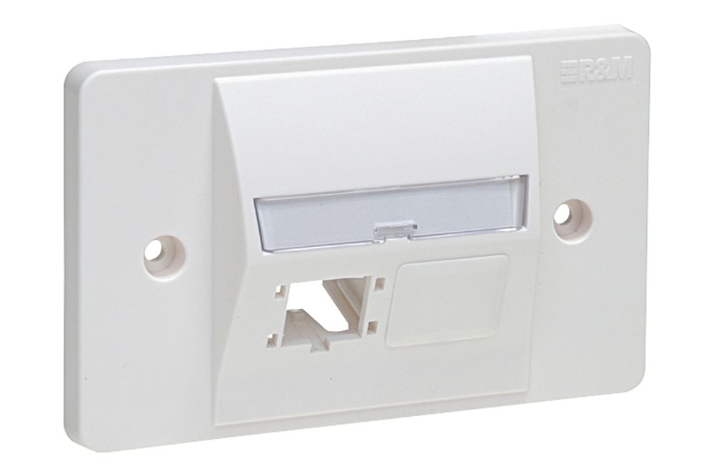 503 Outlet 118x72, 2x1-Port, pure white - eCatalog
