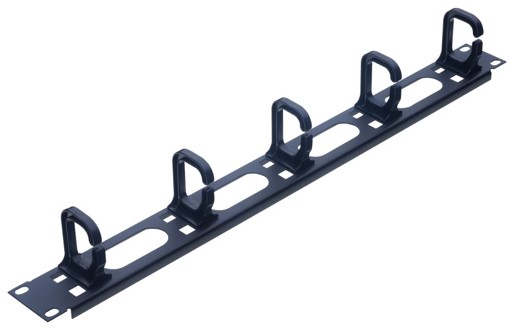 19" Cable Management Plastic 1U, black - eCatalog