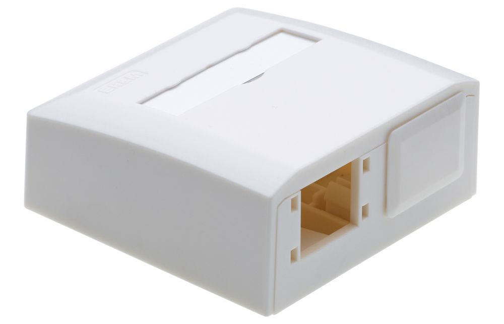 Mini Surface Mount Box 2x1-Port, pure white - eCatalog