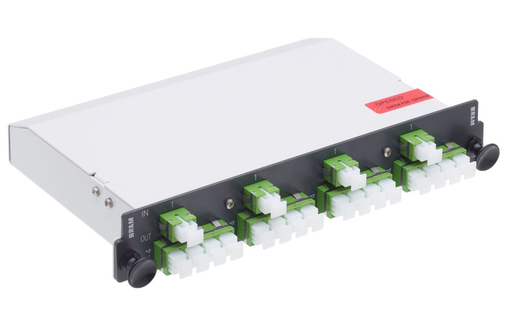 1U Splitter Insert ODF, 4* 1x4, SC APC, G.657, C/1 - eCatalog
