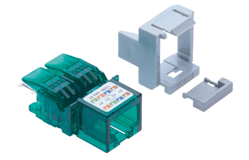 Connection Module Cat. 6, 1xRJ45/u, Snap-in, 10x - eCatalog