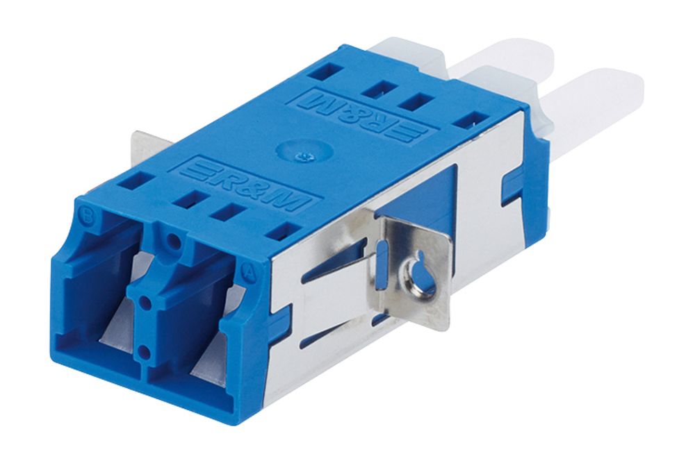 Adapter LC-Duplex PC, blue, ceramic SM, C, screwable - eCatalog
