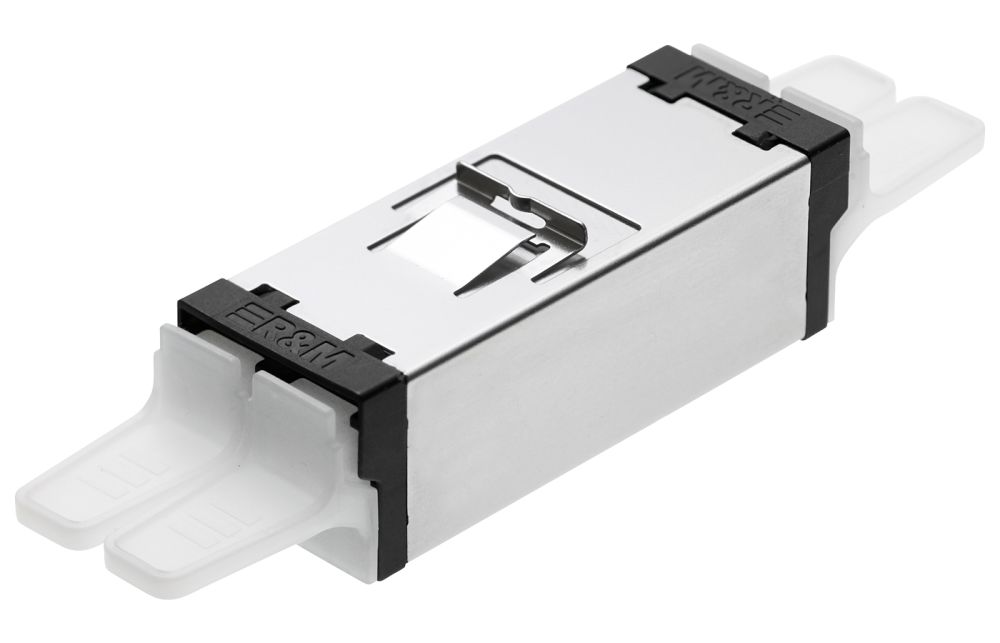 Adapter E-2000™-Compact PC, black, ceramic MM, M, flangeless - eCatalog