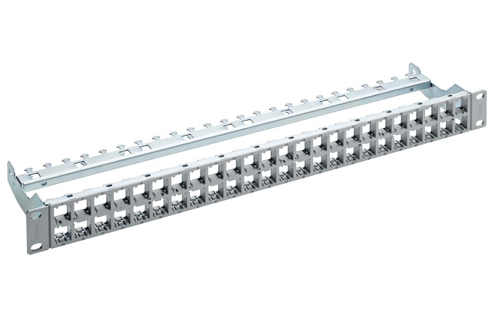 19'' 1U Patch Panel HD ELISO 48-Port/s, gray, empty - eCatalog