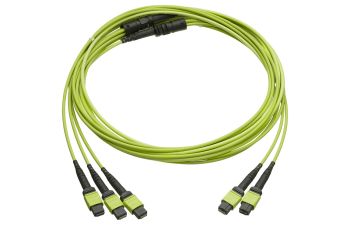 Cable assembly FO, 12x Multimode OM5 (G50), Lime green, Cca (LSZH) -MPO ...