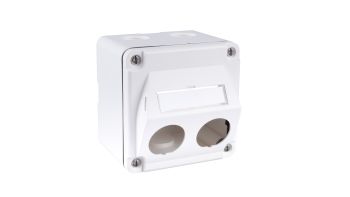 SM DA-Connection Box IP67, 87x87, for 2xHEC-BR, white - eCatalog