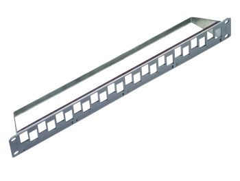 19" 1U ST Patch Panel 24-Port, gray, empty - eCatalog