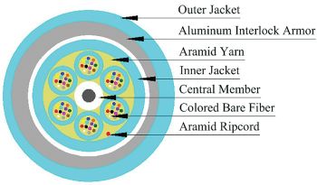 Indoor Aluminum Interlocking Armored (AIA), Micro Distribution, 250µm ...
