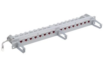19" 1U Patch Panel 16xRJ45/s, Cat. 6A, fully populated - eCatalog