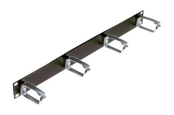 19" 1U Cable Management Metal, black, 70 mm metal ring - eCatalog
