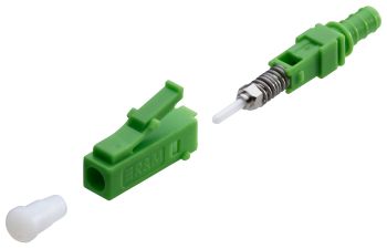 Connector LC APC, SM, green, 125.2 (+0.5/-0) µm, 0.5 µm con, pigtail ...