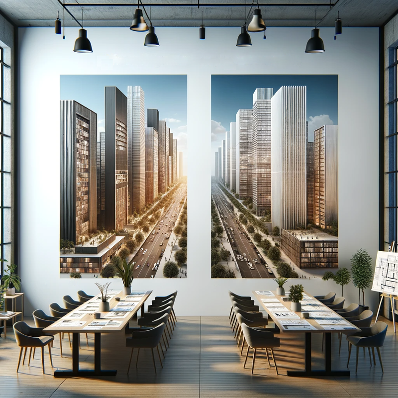 Exploring View Corridors in Architecture with 3D Rendering Techniques