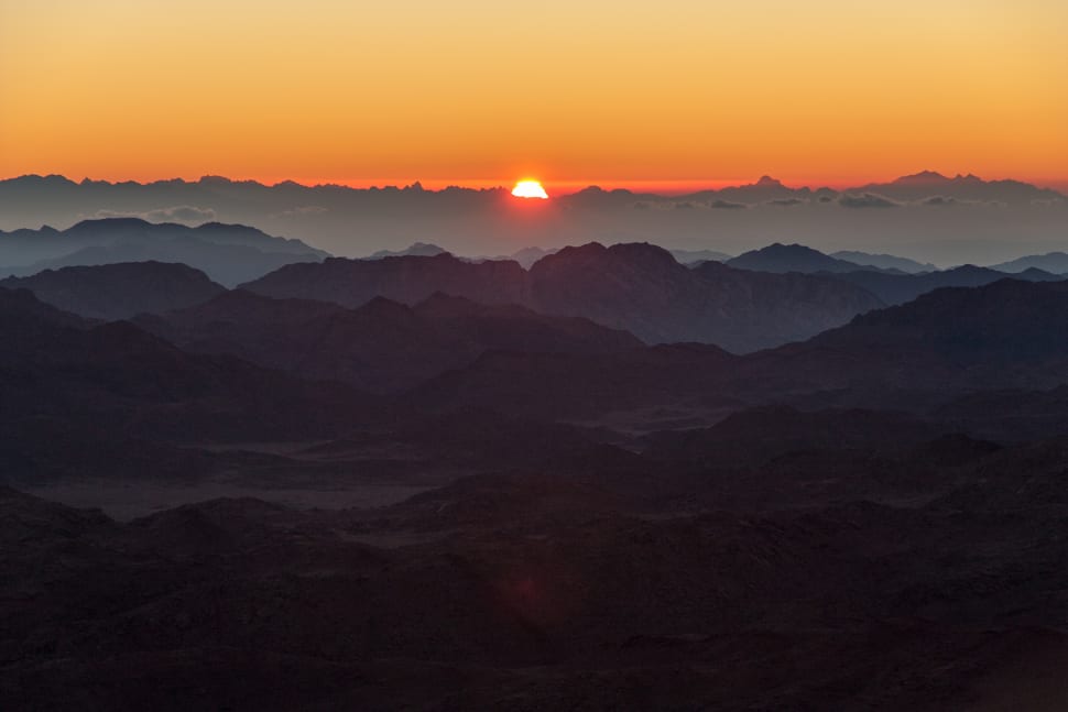 Best Time to See Sunrise or Sunset on Mount Sinai in Egypt 2018