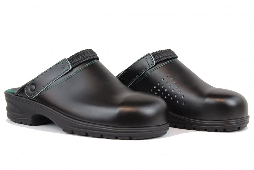 Safety Clog Black w/ heel strap Red Wing
