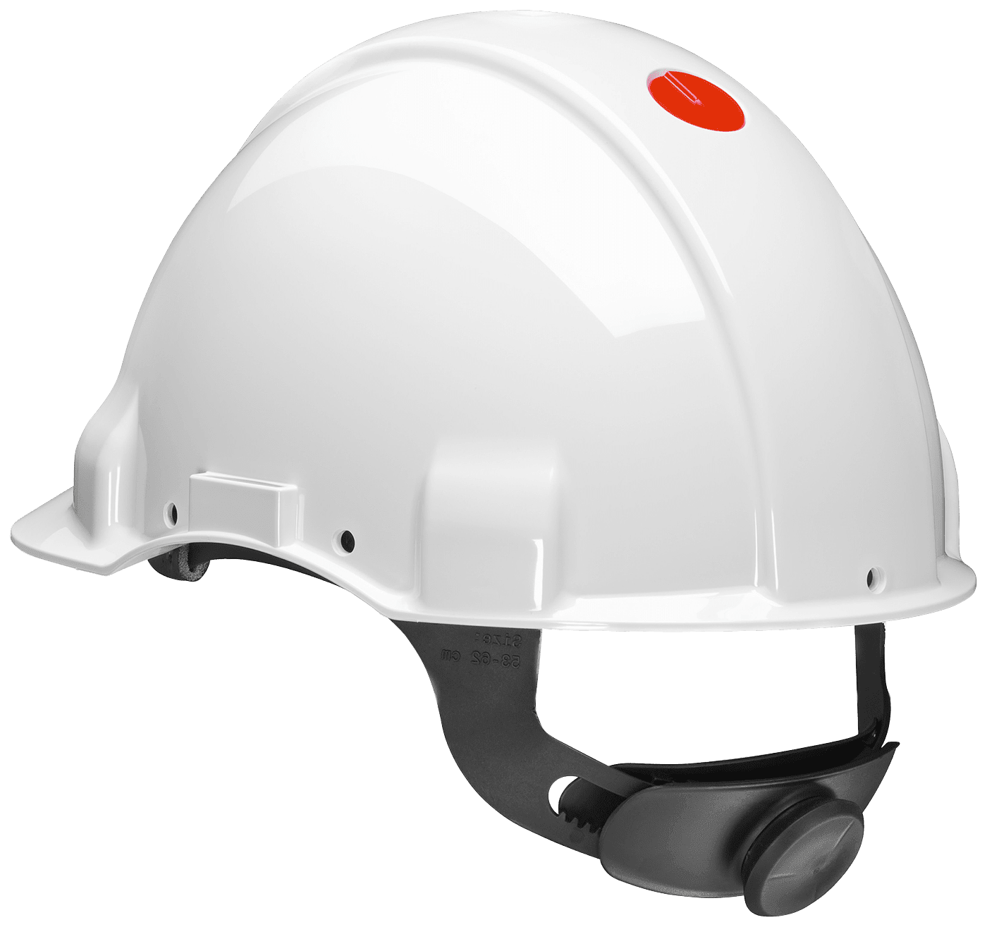 3M Safety Helmet Peltor G3001 1000 V, White, Ratch, Leather Red Wing