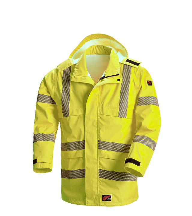Jacket RW FlashGuard® RainShield, Hi.viz Yellow Red Wing