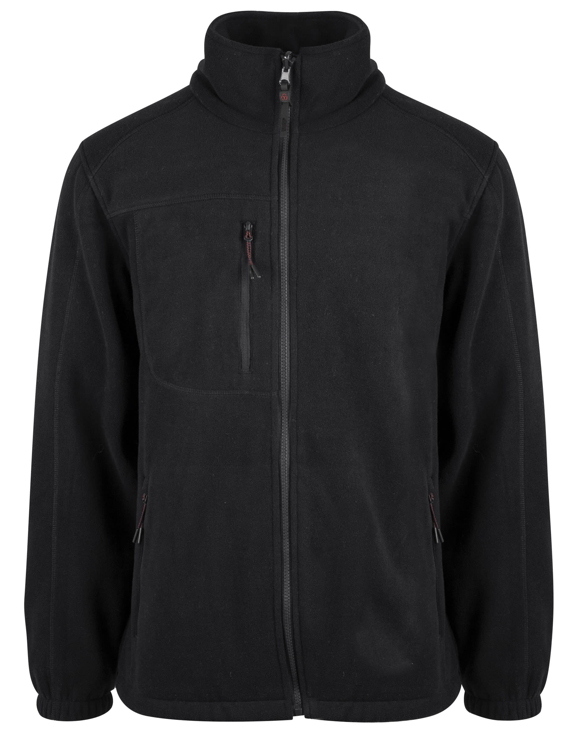 Polarfleecejacket unisex, Laval Fleece, Black Red Wing