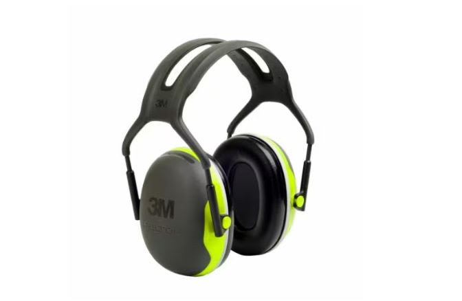 3M PELTOR™ X-series eardefender, 33 dB, Hi-Viz, overhead Red Wing