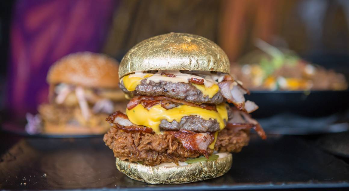 24K Gold Burger and Ferrero Rocher Shake - For 2