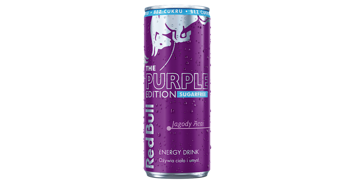 Red Bull Purple Edition Sugarfree: Napój energetyczny bez cukru