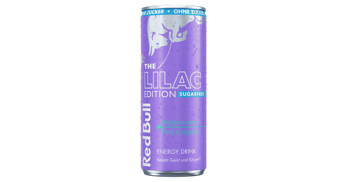Red Bull Lilac Edition Sugarfree: Waldmeister & Pink Grapefruit