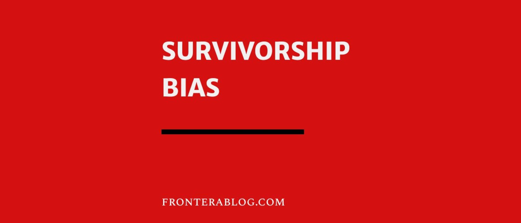 More like: Survivorship Bias: How Success Stories Deceive…