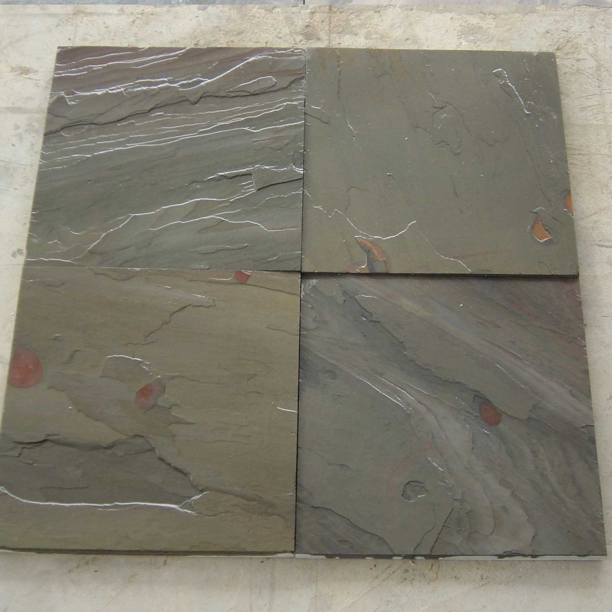 Multi Pink Slate Floor Tiles from Indian Slate Exporter & Supplier