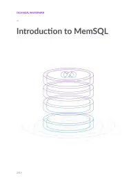 memSQL