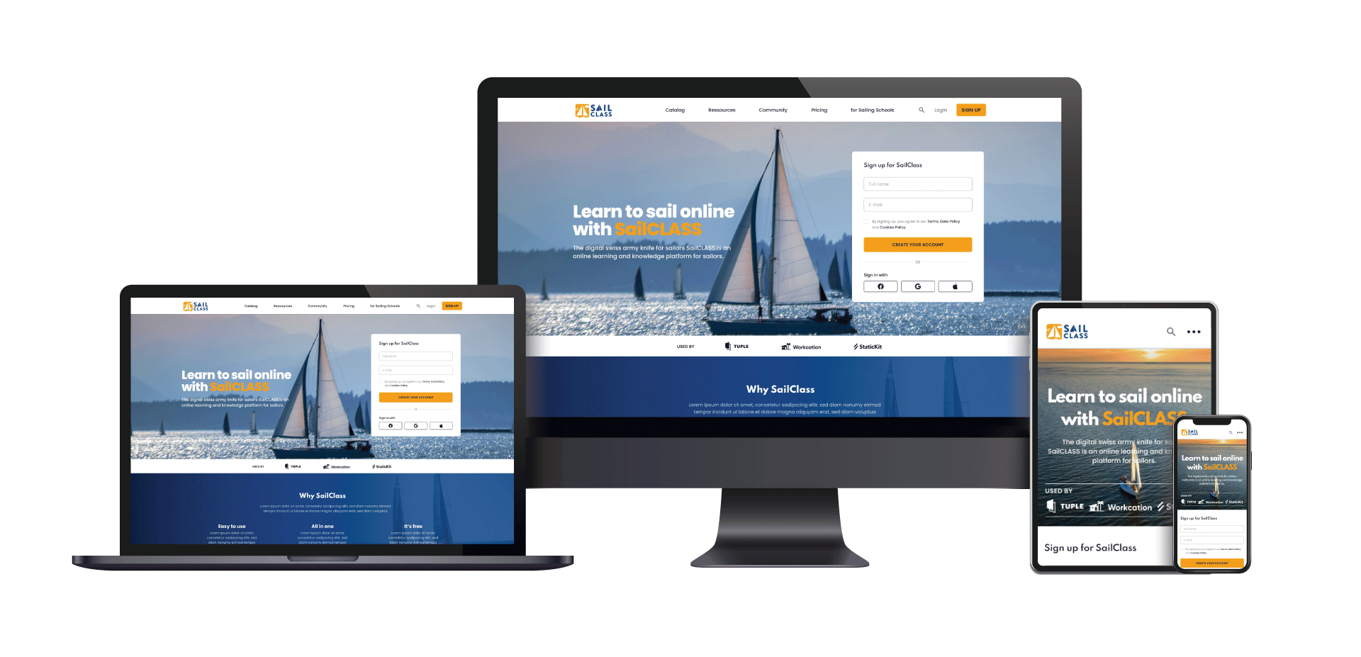 Project SailClass - the learning app for sailors | Dewave