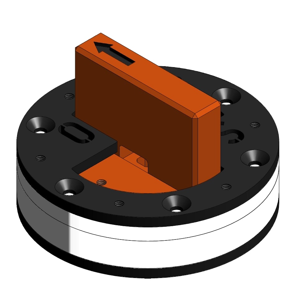 Valve handle suitable for ROV panels where ¼ turn vales are to be ...