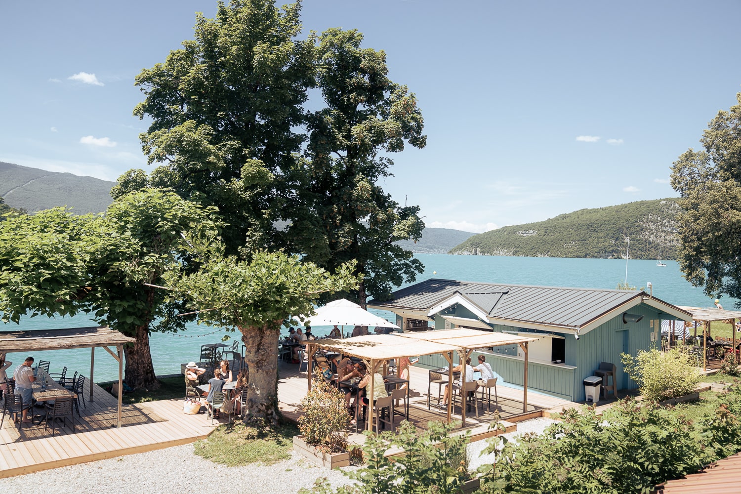 Restaurant plage des Cassines Lac Talloires-Montmin, Annecy | Activites