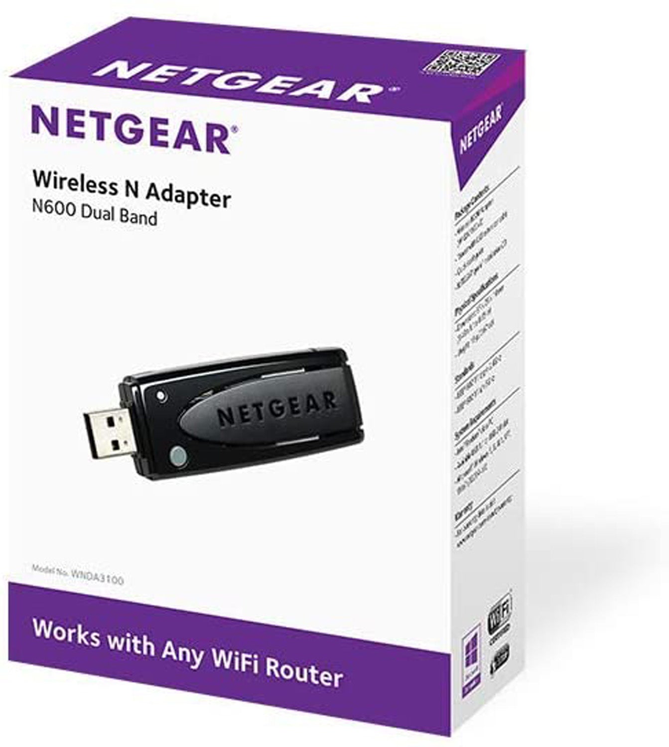 NETGEAR N600 Wireless Dual Band USB Adapter | EnableAll