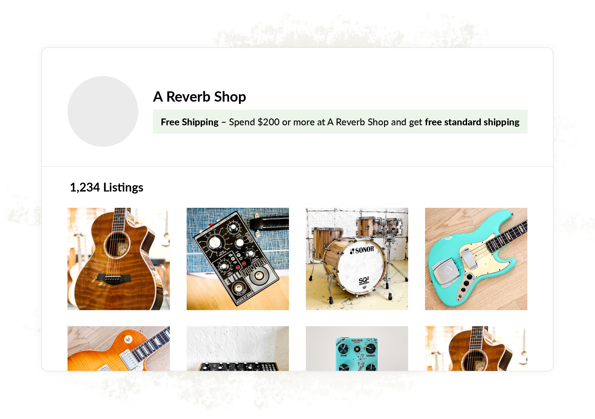 Free Shipping Thresholds | Reverb
