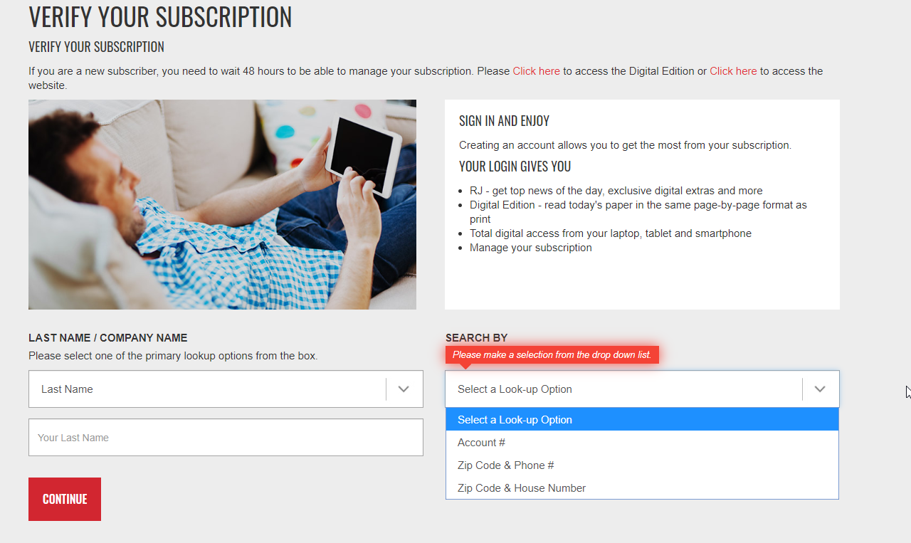 How to access your digital subscription