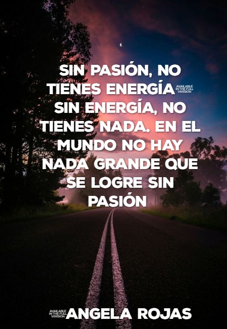 Frase #58430: Sin pasión, no tienes energía; sin energía, no tienes ...