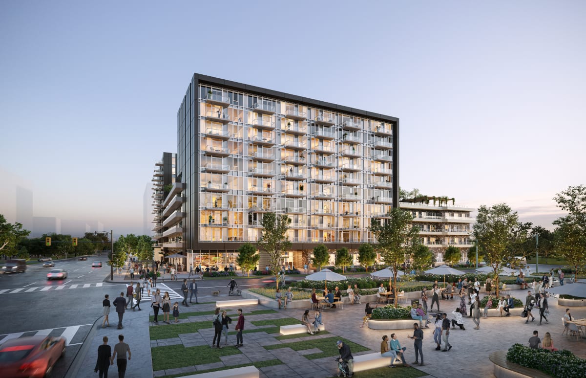 Frame - two concrete mixed use mid-rises in the emerging Norquay ...