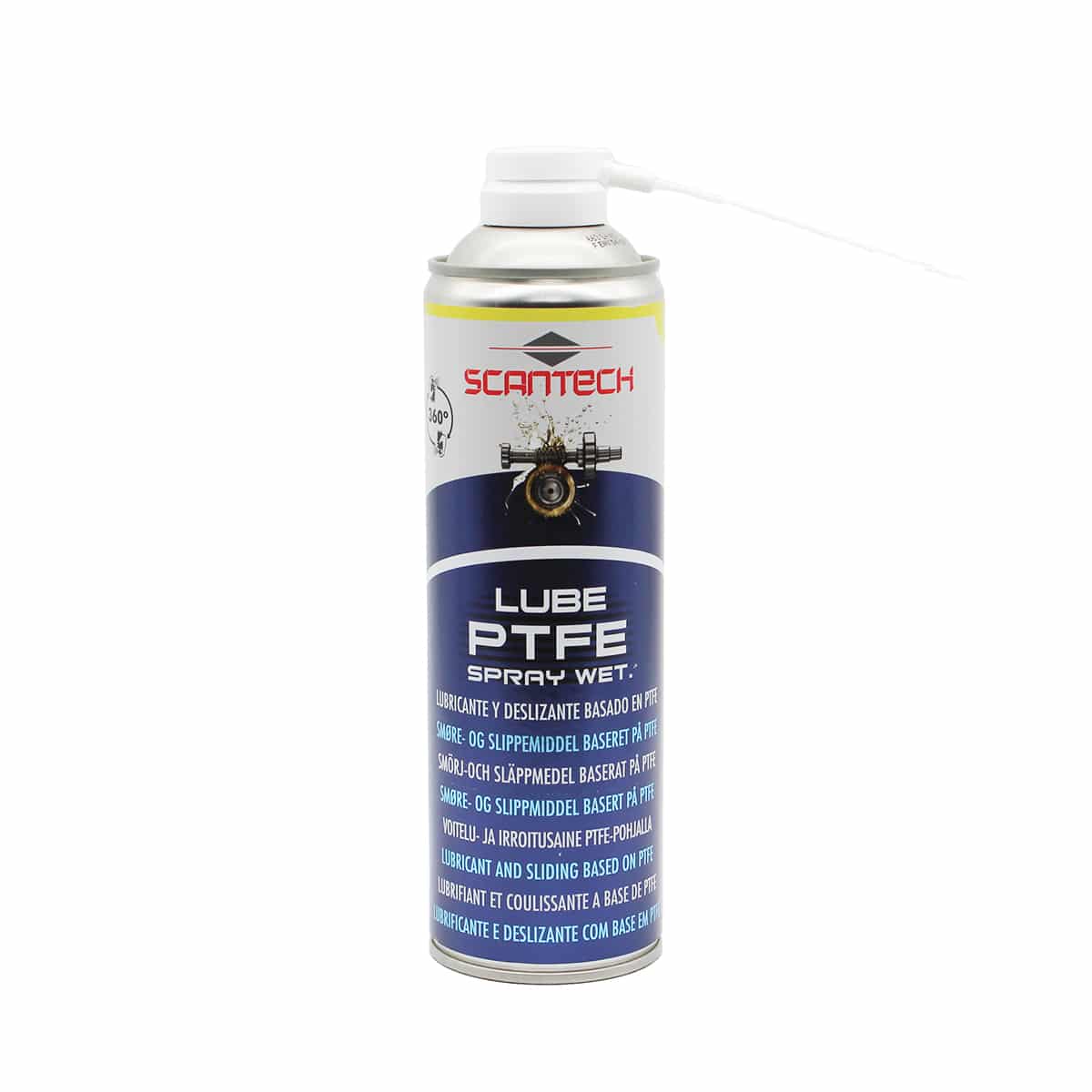 Scantech Lube PTFE Spray Wet, 500 ml | Rexsa