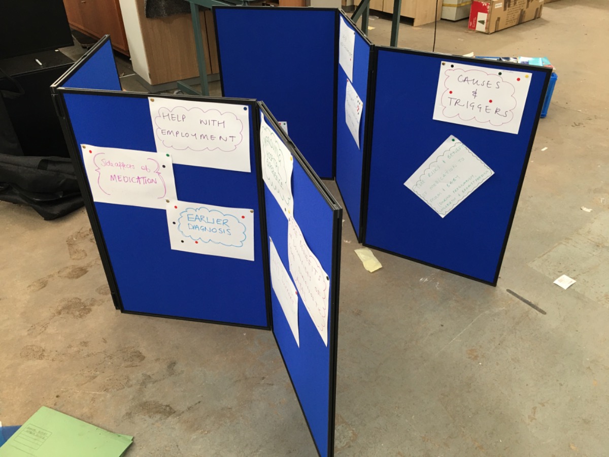 3 Panel Desktop Freestanding Notice Board - ONE LOT of 2 just £30 Item ...
