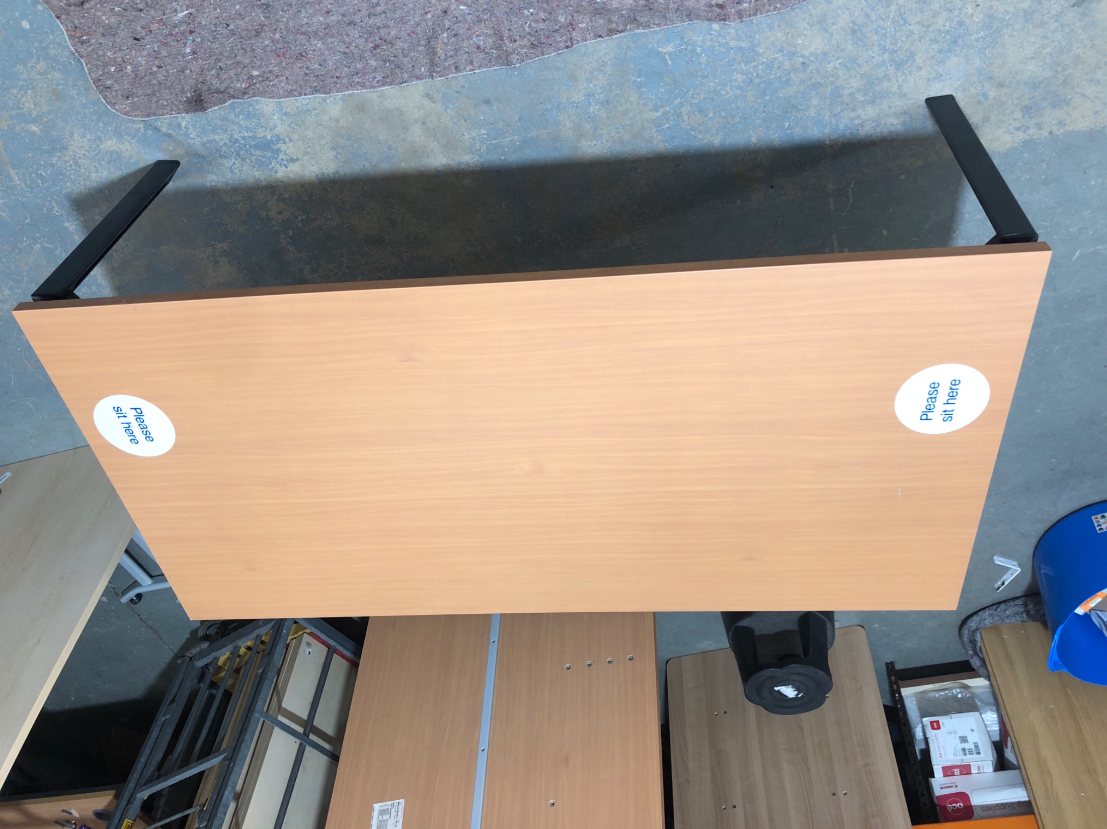 Haworth table 200cm - easy click in legs just £40 Item ID 20176