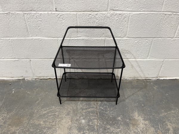 Black Mesh Magazine stand/table just £10 Item ID 38197