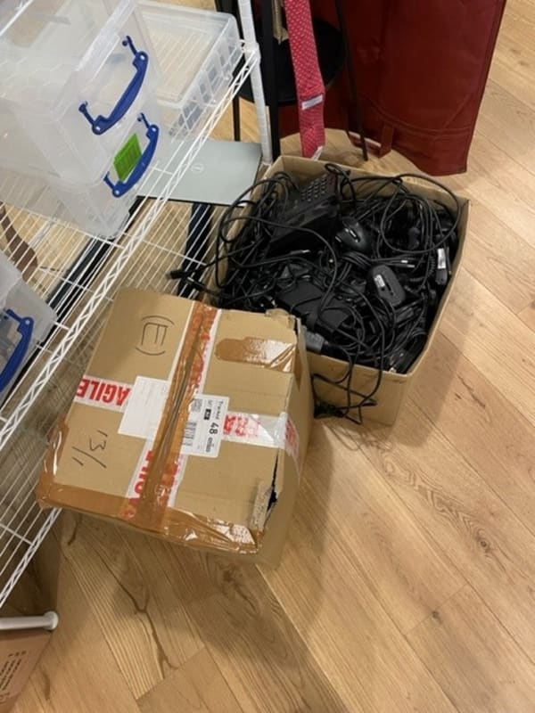 Box of cables just £15 Item ID 23077