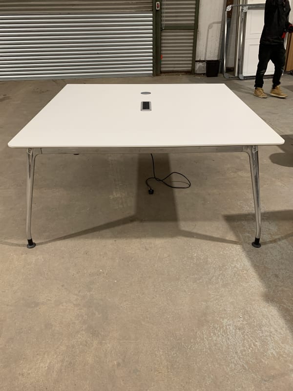 Large square meeting table x 1 - Surplus office furniture and equipment ...