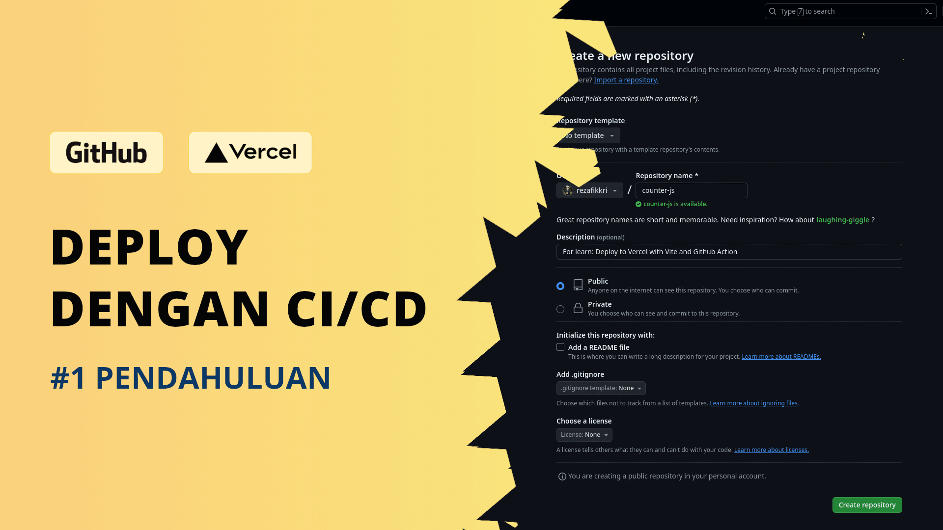 Deploy Website dengan CI/CD #1: Pendahuluan - RezaFikkri Deploy Website dengan CI/CD #1: Pendahuluan - RezaFikkri