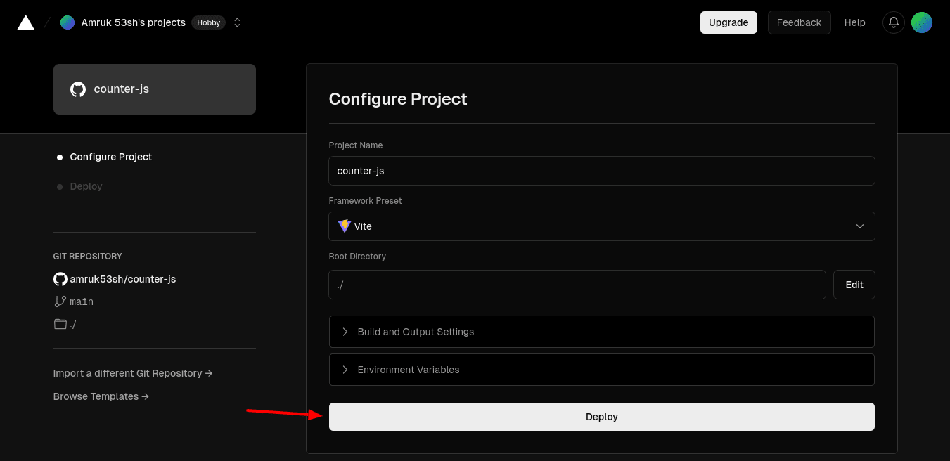 Deploy Website dengan CI/CD #3: Deploy dengan Vercel - RezaFikkri Deploy Website dengan CI/CD #3: Deploy dengan Vercel - RezaFikkri