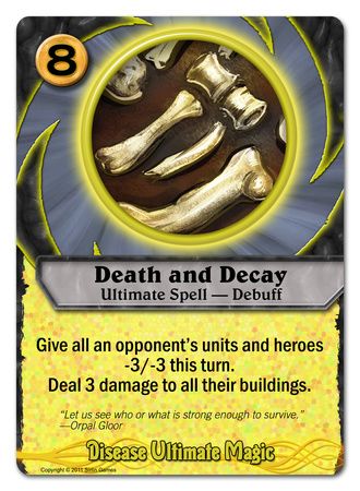 Codex Card Database | Death and Decay