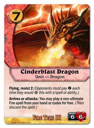 Codex Card Database | Cinderblast Dragon
