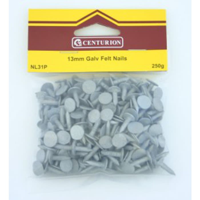13mm Galvanised Roofing Felt Nails 250g Pack - Ray Grahams DIY Store