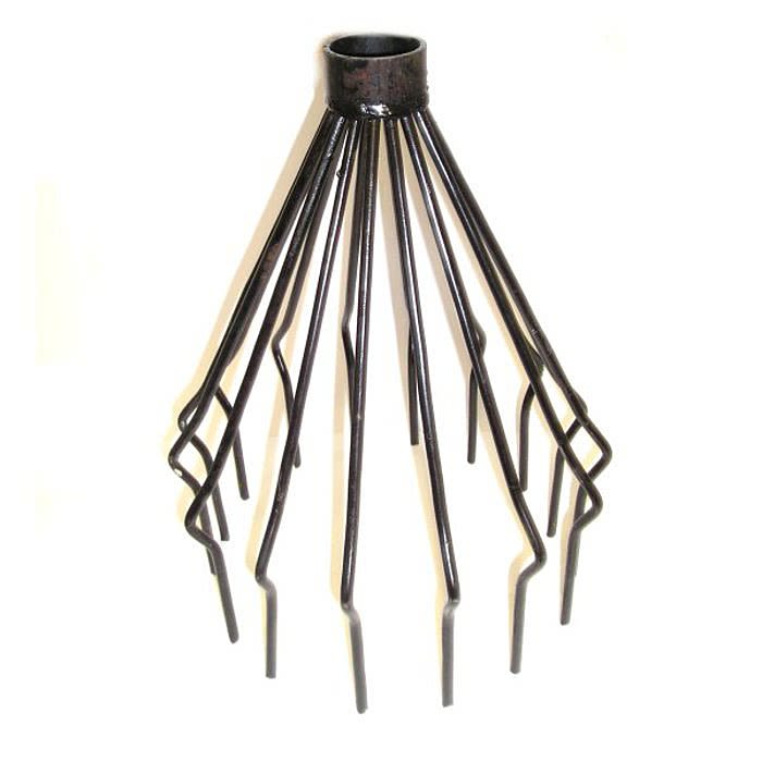 Black Cone Bent Arm Chimney Crow Guard - Ray Grahams DIY Store